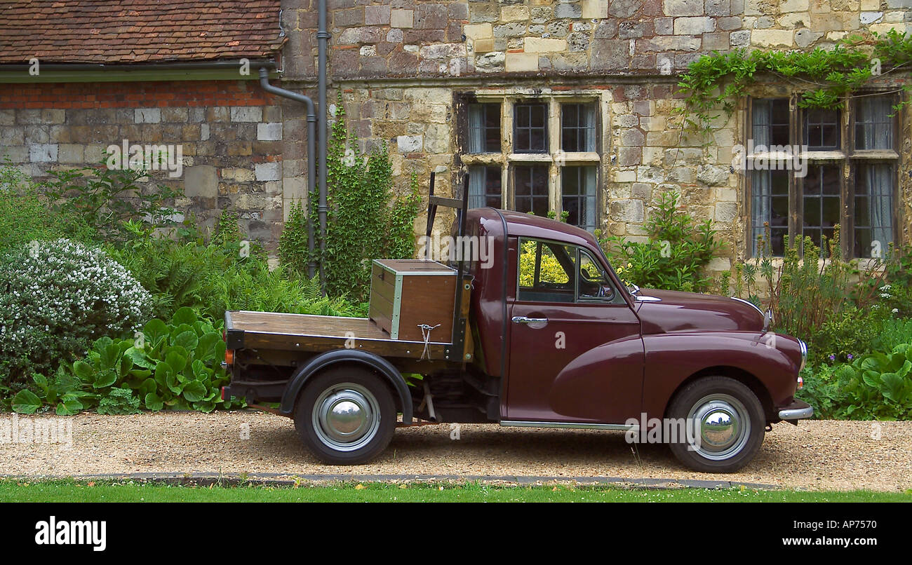 Old car outside a cottage Stock Photo - Alamy