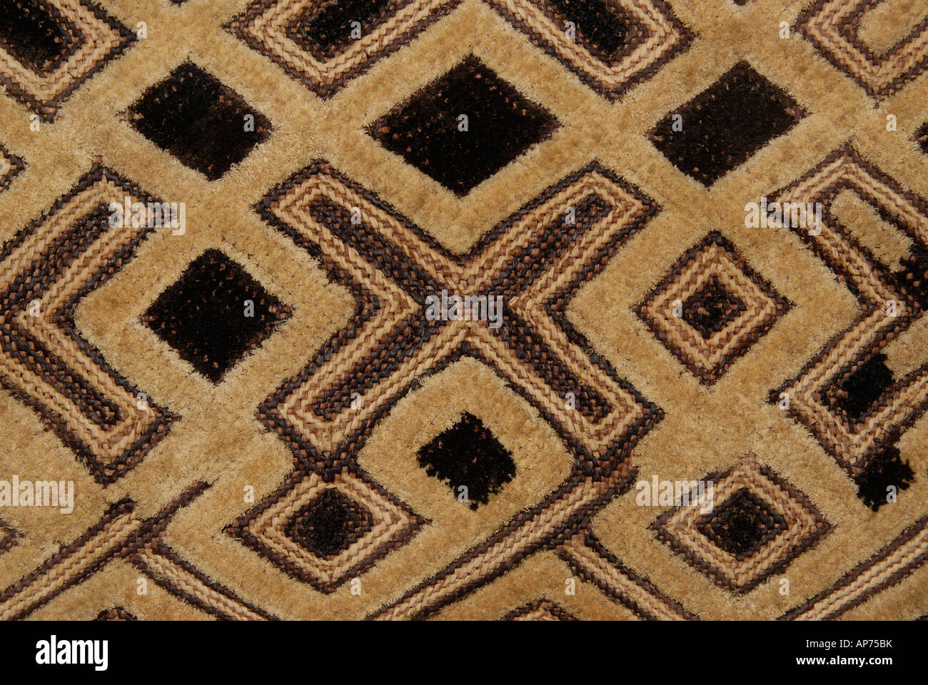 Woven raffia textile from The Democratic Republic of Congo formerly ...