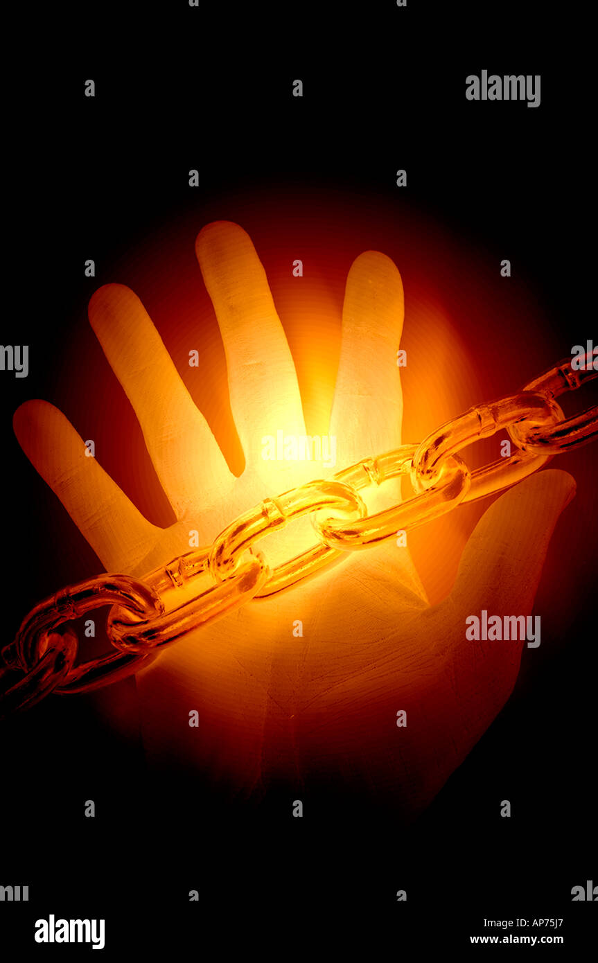 Hand chain hi-res stock photography and images - Alamy