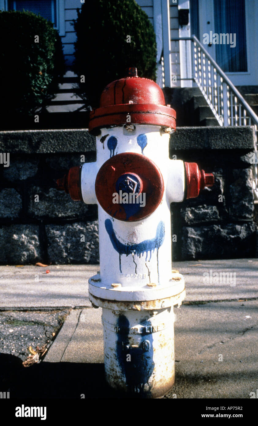 painted fire hydrant LA Stock Photo - Alamy