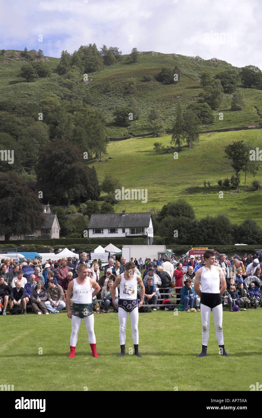 Traditional Cumberland wrestling at the Grasmere Show Stock Photo - Alamy
