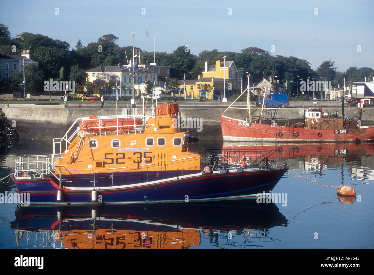 The RNLI Arun class lifeboat at Howth harbour County Dublin Republic of ...
