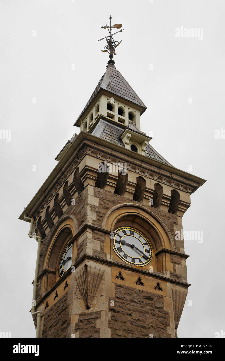 Hay on Wye Clock Tower Stock Photo - Alamy