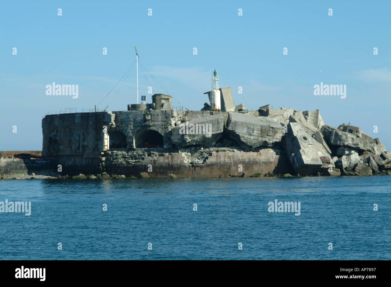 Cherbourg harbour fortification hi-res stock photography and images - Alamy
