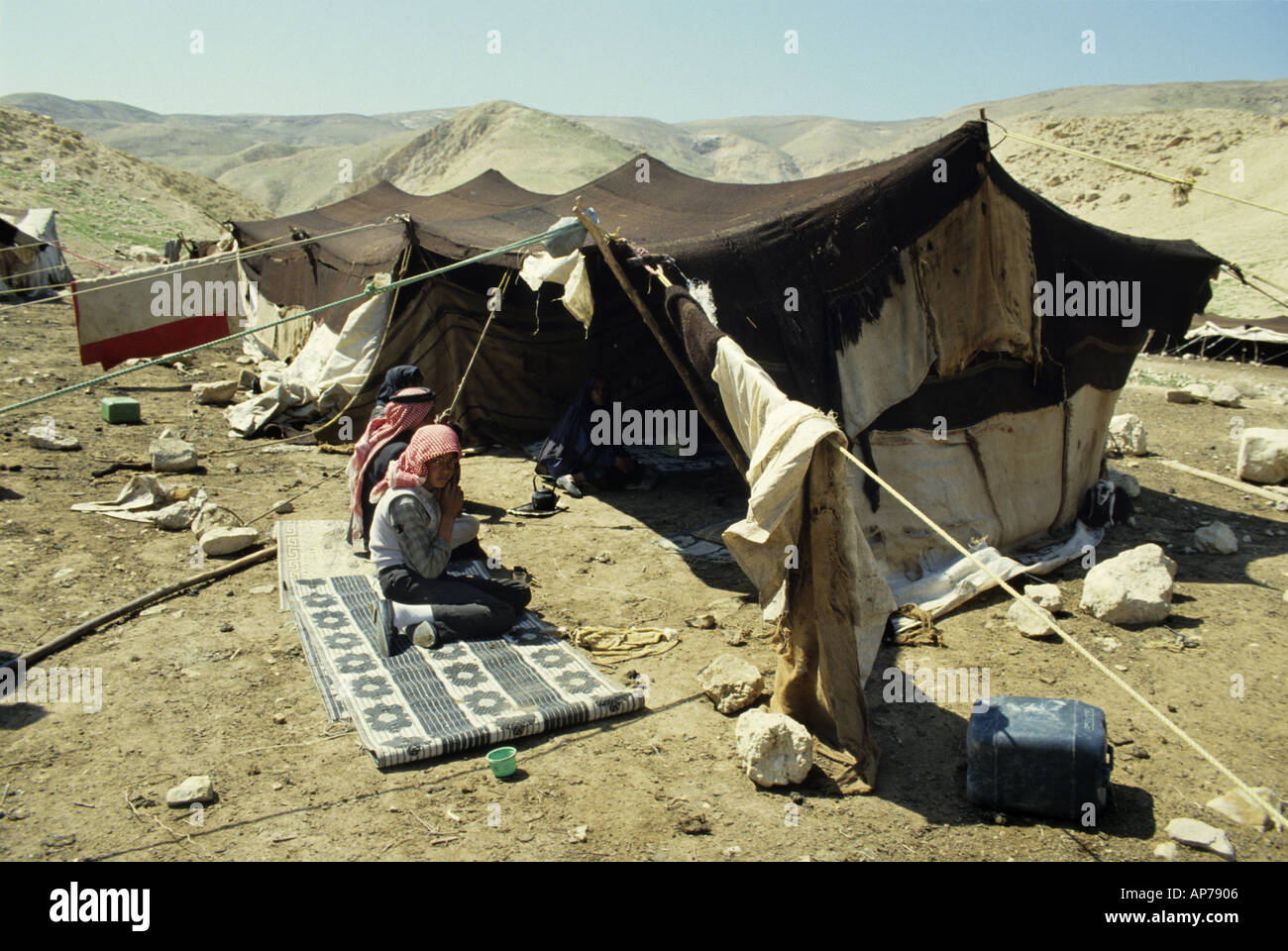 Bedouins and their tents in the Wadi Rum desert, Jordan Stock Photo - Alamy