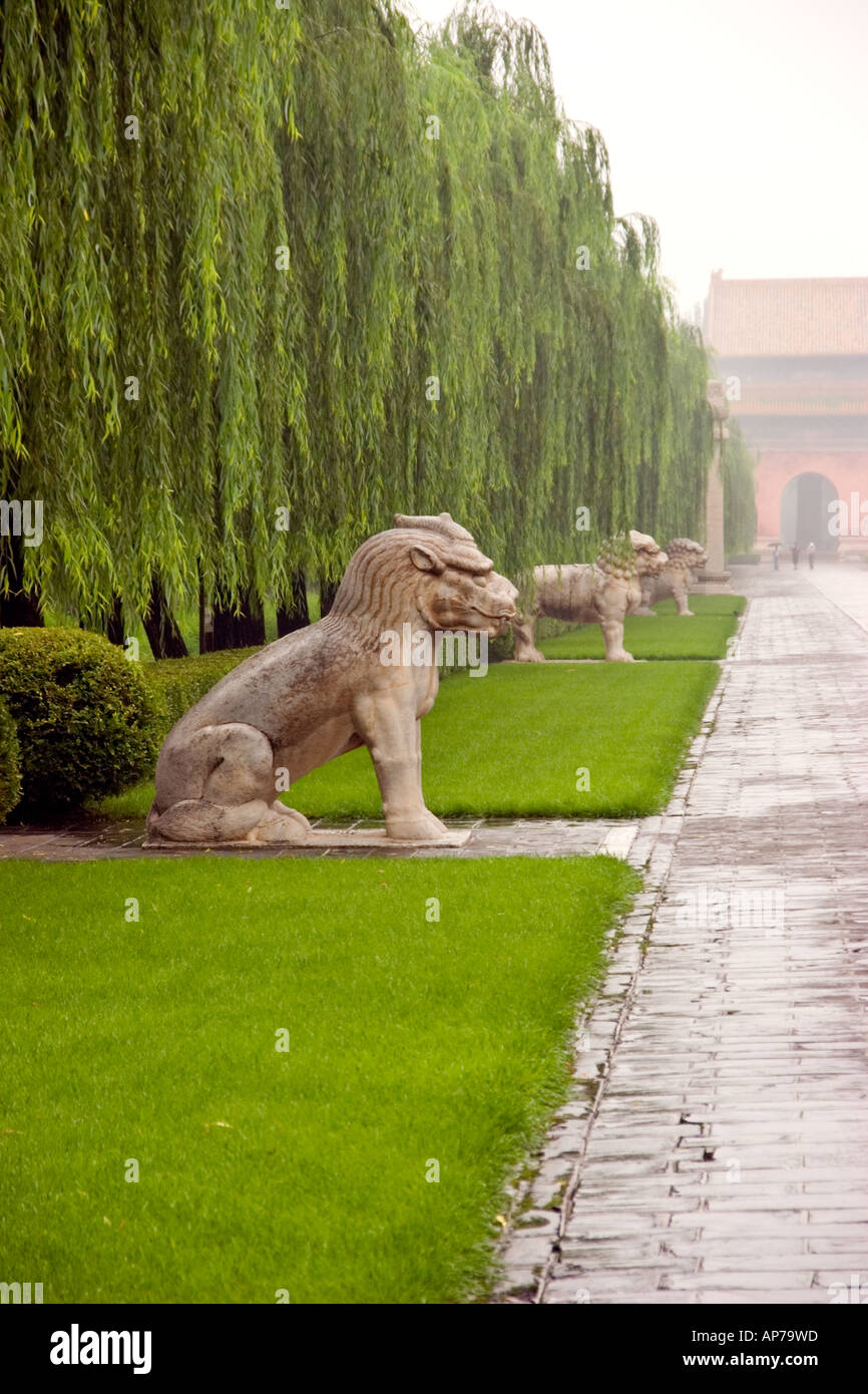 Sacred Way, Ming Tombs Stock Photo - Alamy