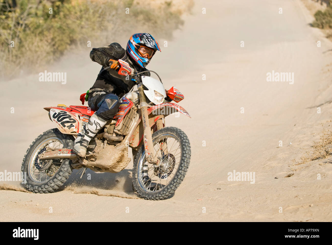 rider Mouse Mccoy near Todos Santos, 80 miles from finish of 2007 Baja ...