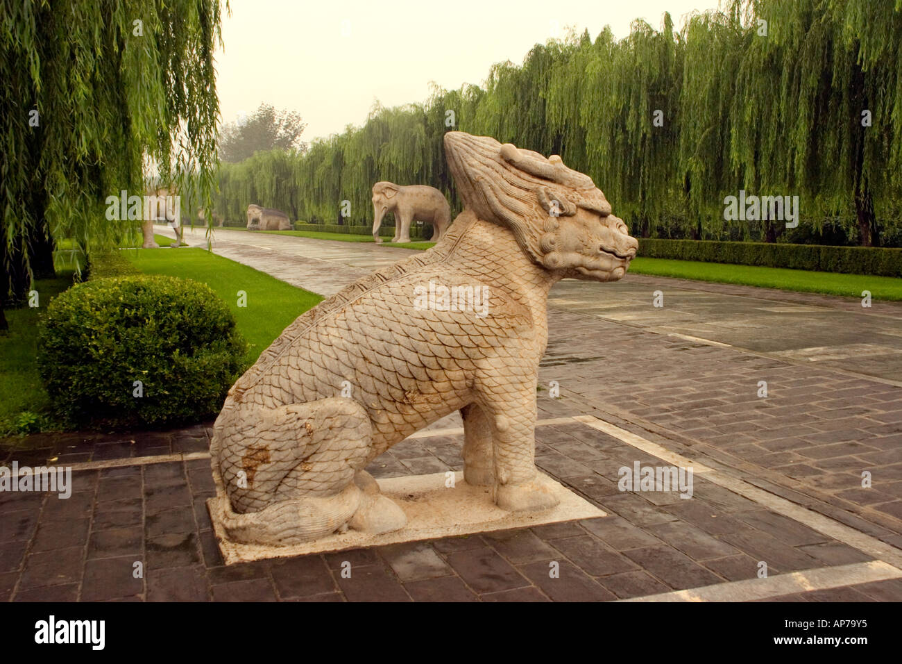 Sacred Way, Ming Tombs Stock Photo - Alamy