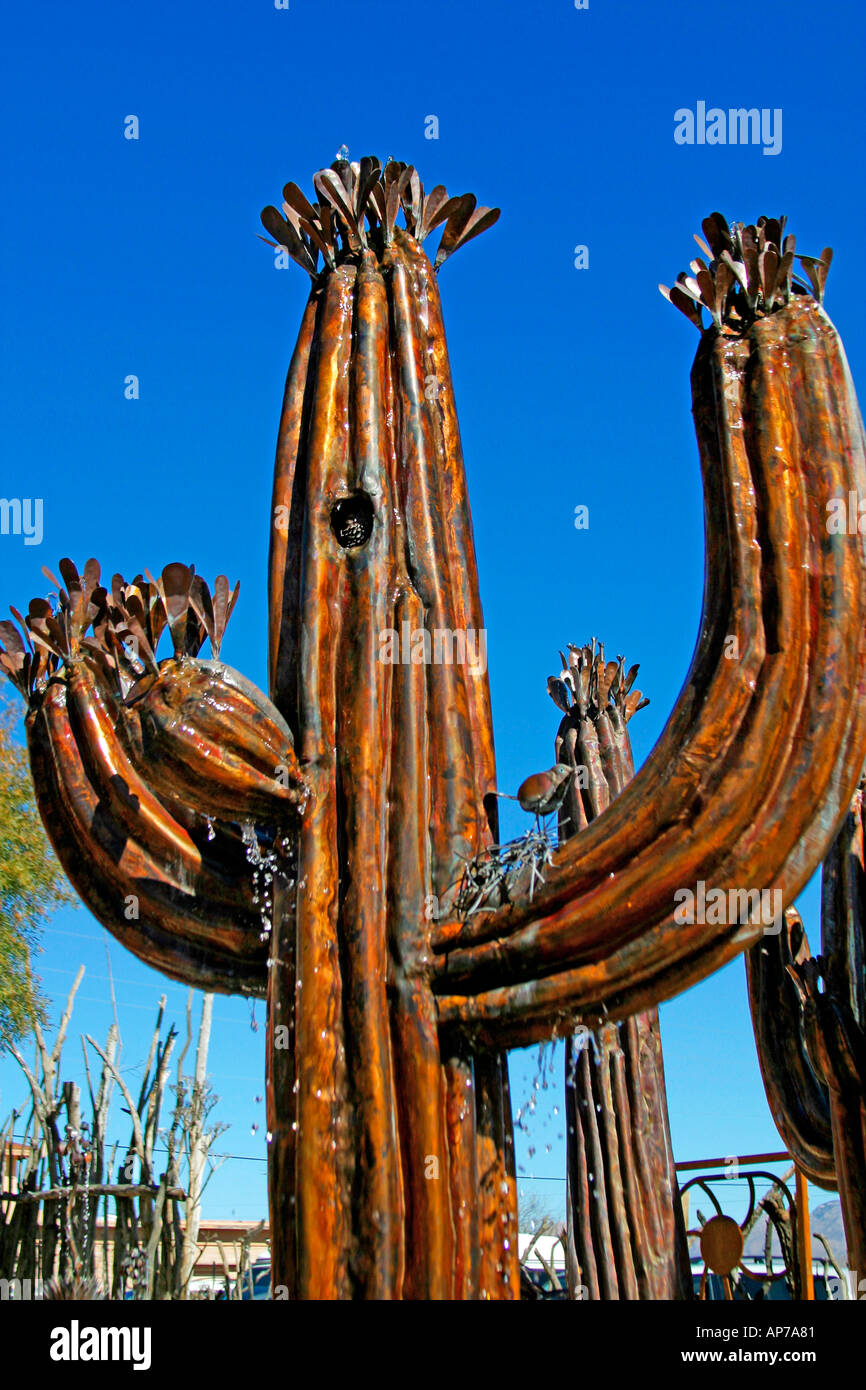Tubac Arizona Water Fountains of all kinds like these Suguaro Cactus ...