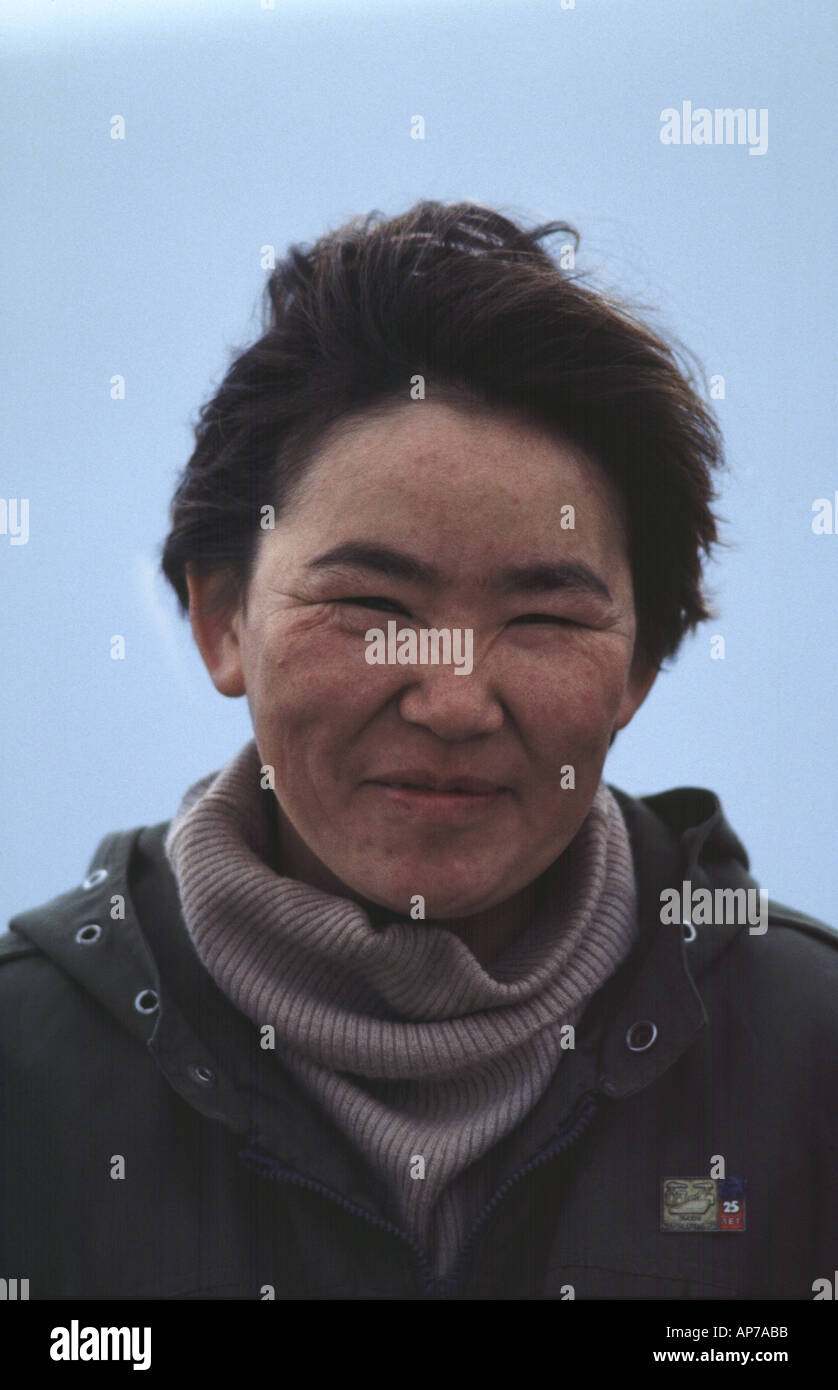 Burate Woman in Chukotka Stock Photo - Alamy