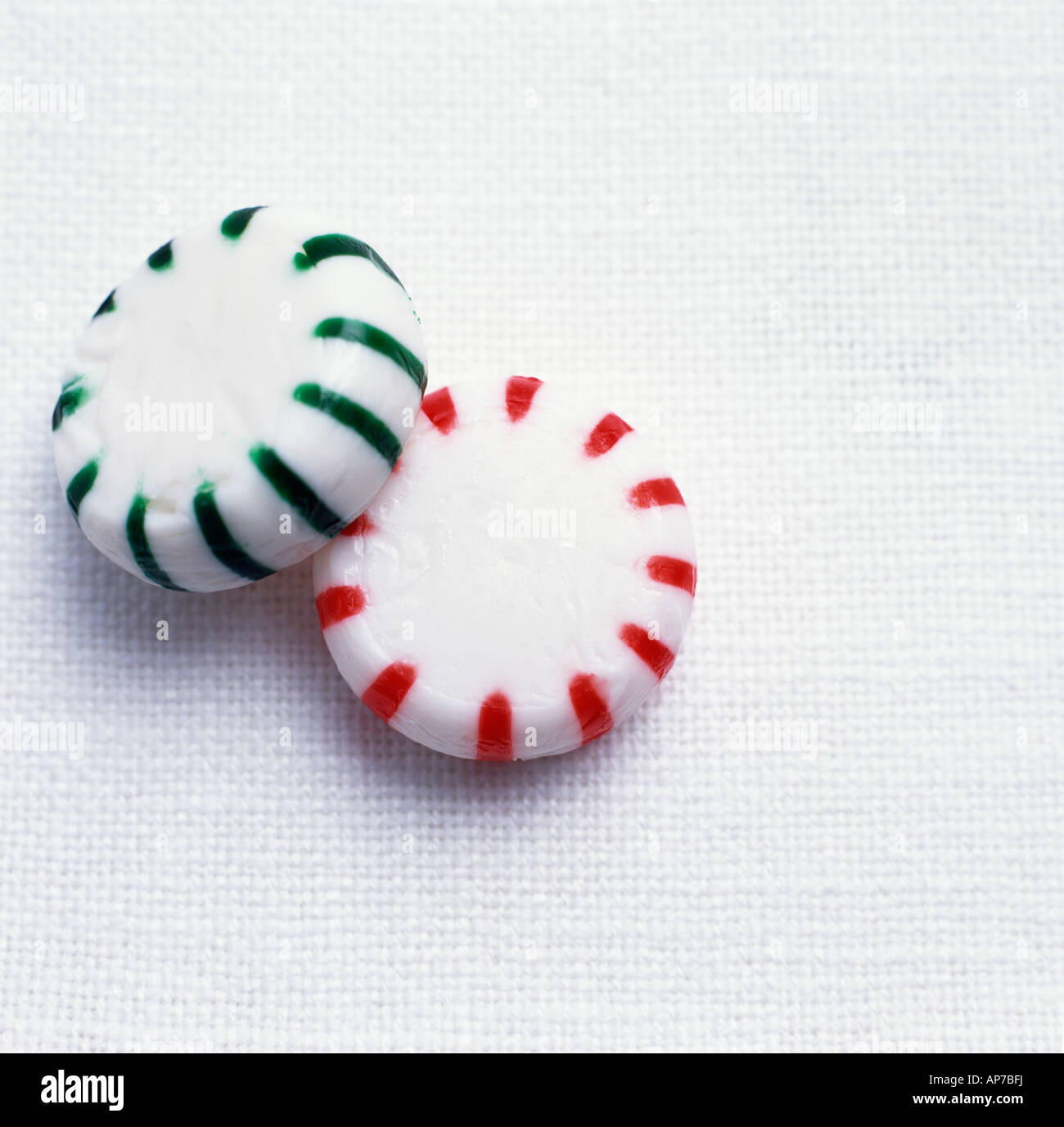 Two peppermint candies Stock Photo - Alamy