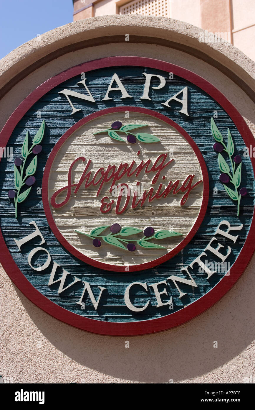 Napa Town Center Napa Valley California USA Stock Photo - Alamy