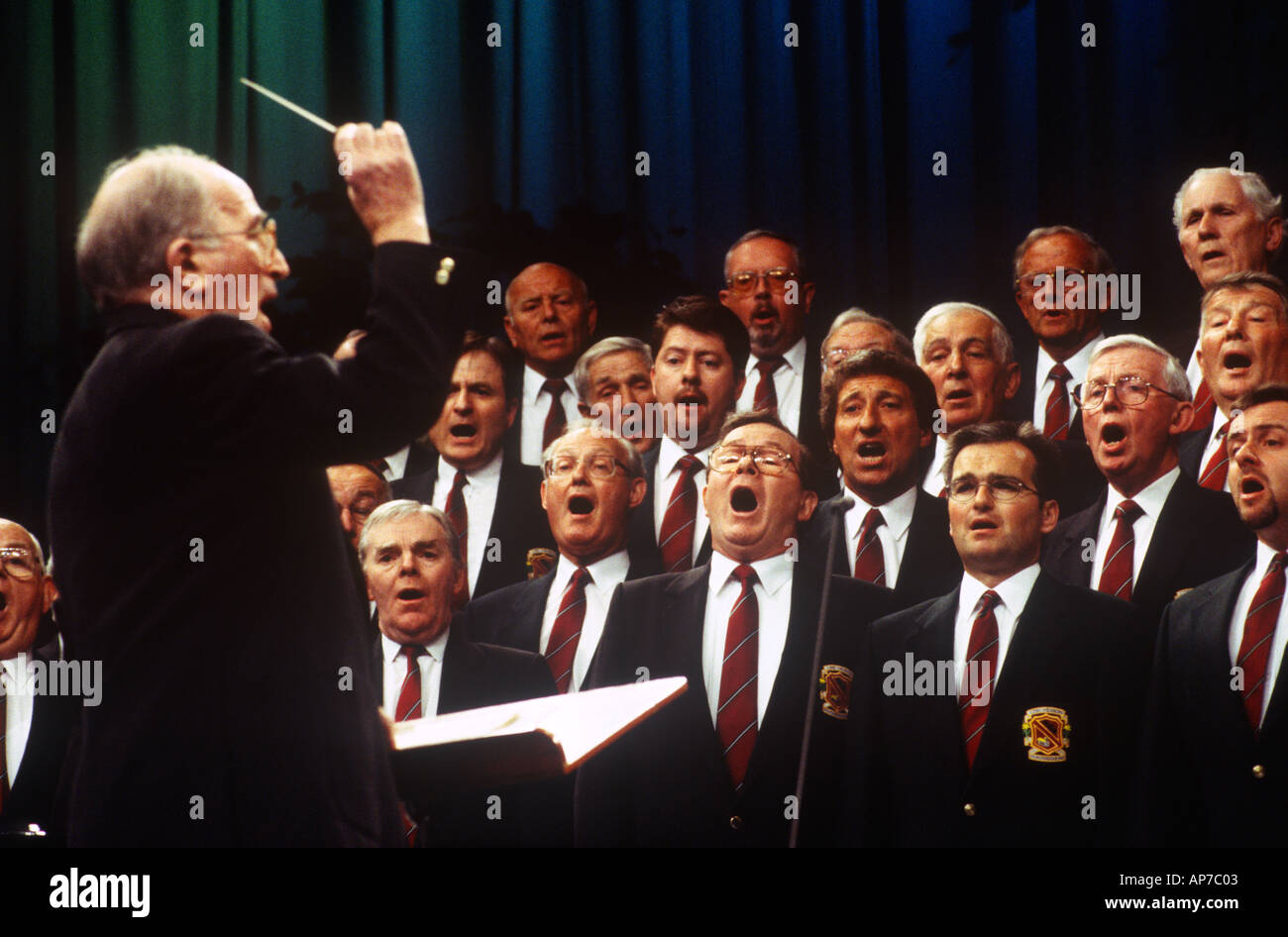 UK Wales National Eisteddfod of Wales Male Voice Choirs singers DW1 ...