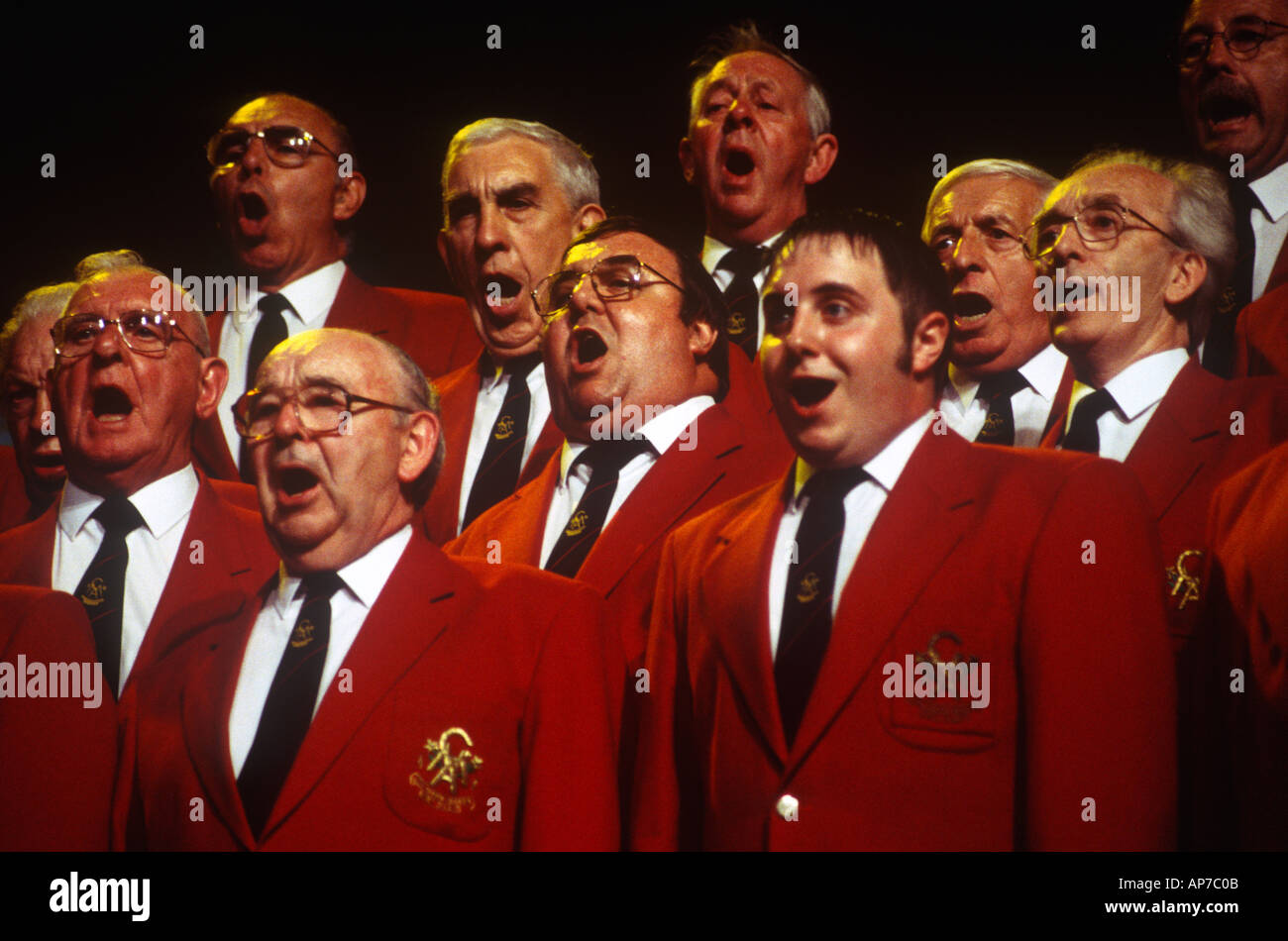 UK Wales National Eisteddfod of Wales Male Voice Choirs singers DW1 ...