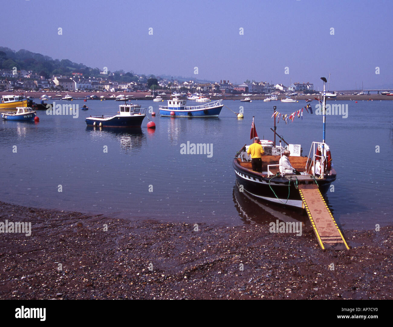 Foot passenger ferry at Teignmouth Stock Photo - Alamy