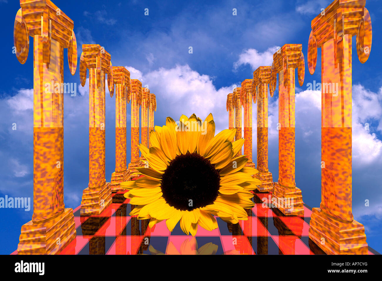 Vertical futuristic columns hi-res stock photography and images - Alamy