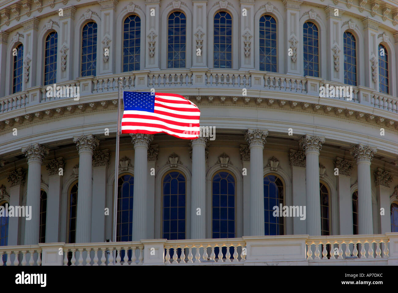 us flag, capital building, washington dc Stock Photo - Alamy