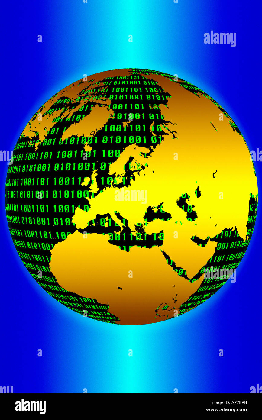 World map globe, digital composite 3D Stock Photo - Alamy