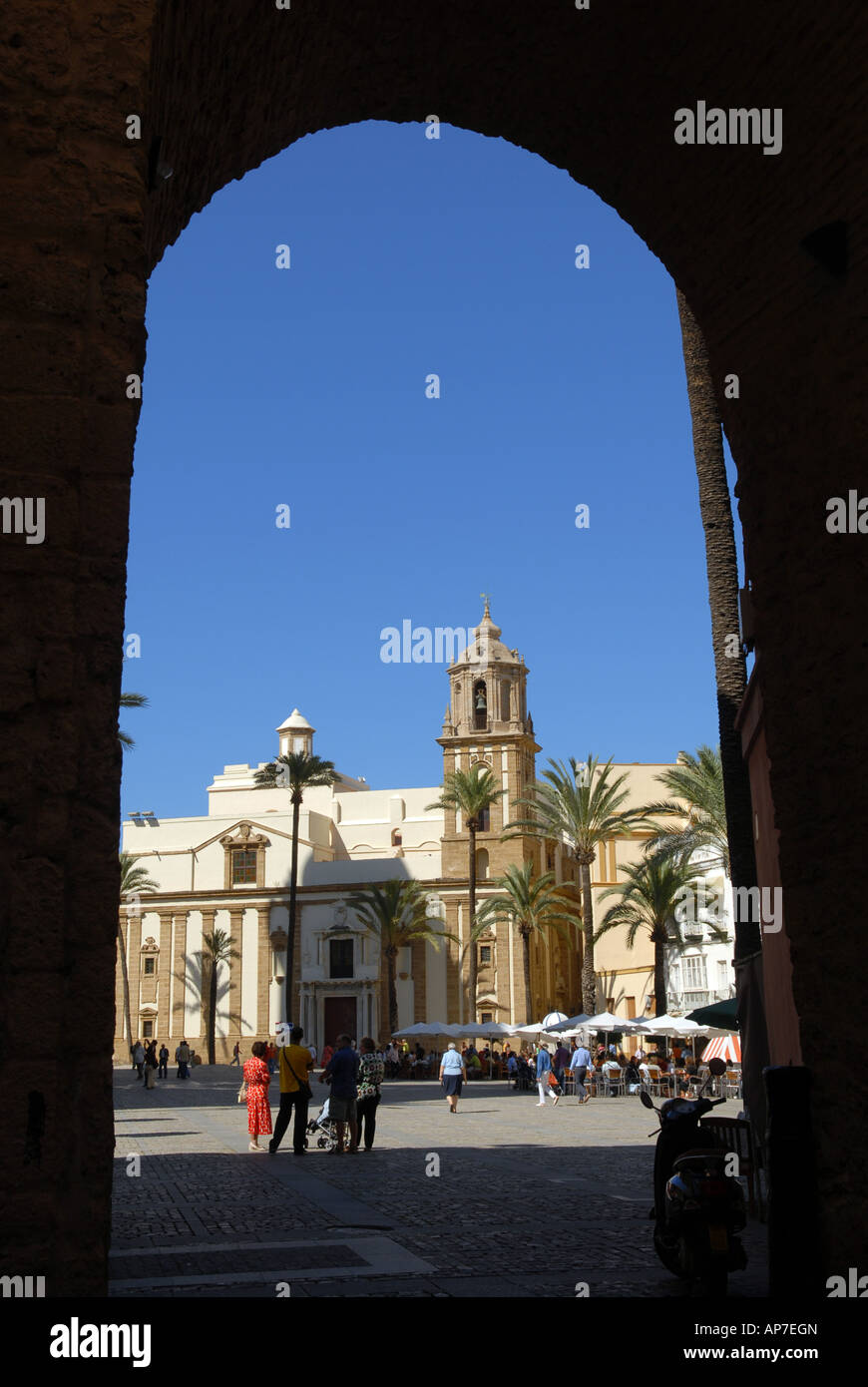 The square in Cadiz Spain Stock Photo - Alamy