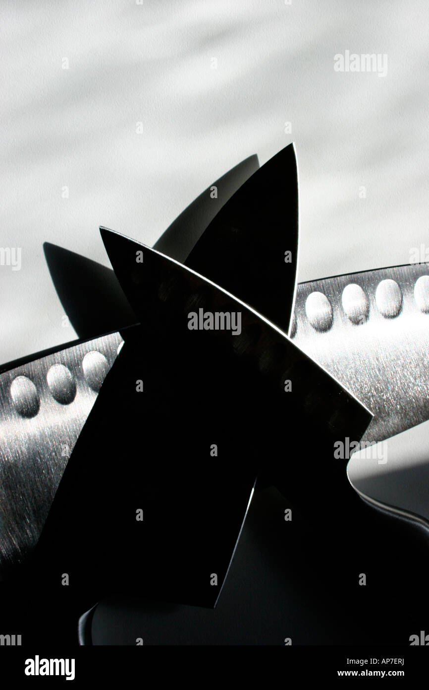 Metal knife sharp knives point blade metal hi-res stock photography and ...