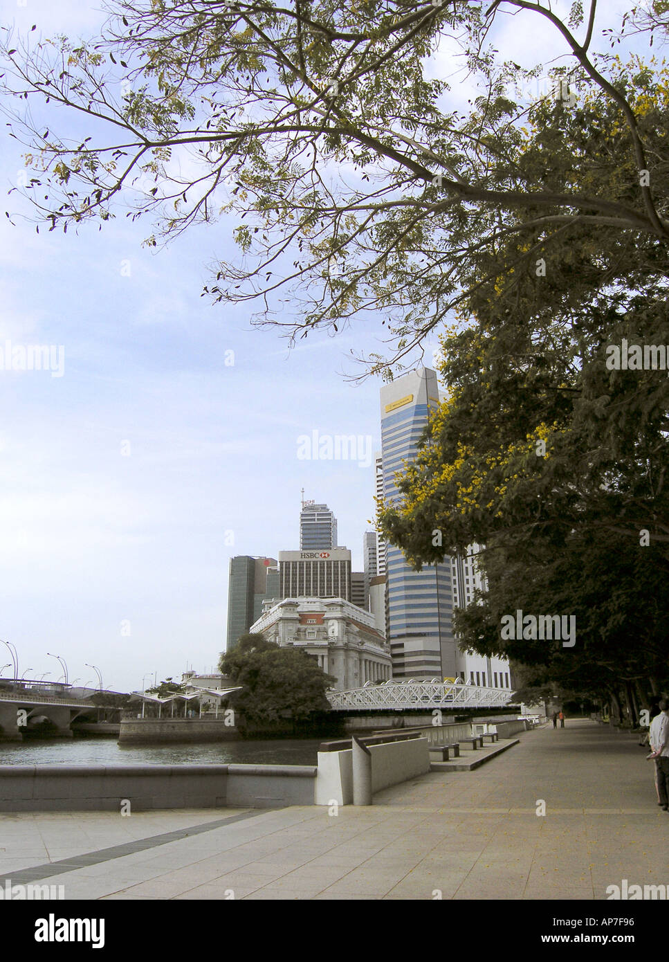Walkway through riverside park hi-res stock photography and images - Alamy