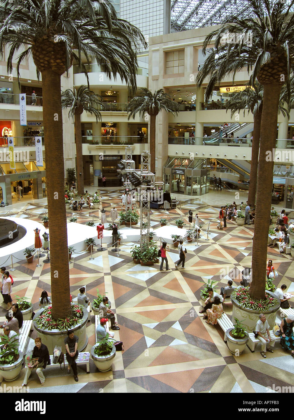 Raffles City shopping centre Singapore Stock Photo - Alamy
