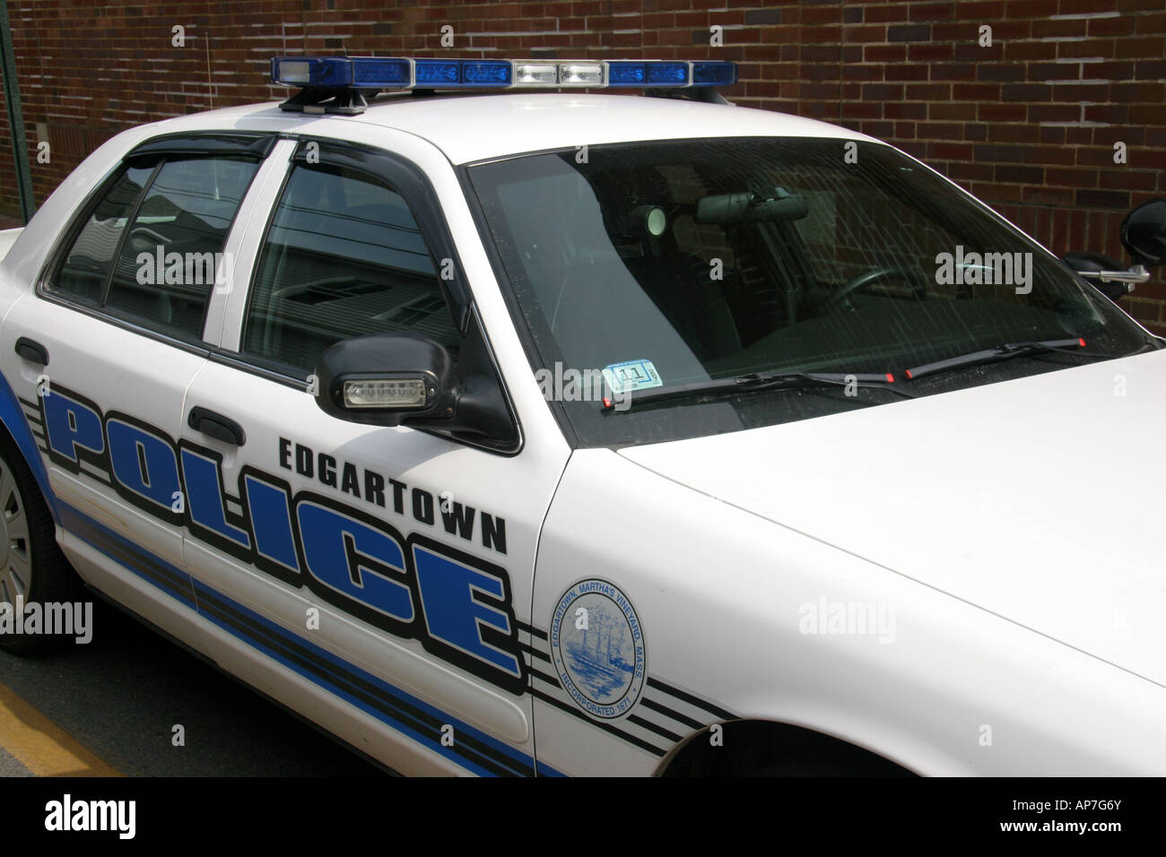 Edgartown police car Martha s Vineyard Cape Cod USA Stock Photo - Alamy