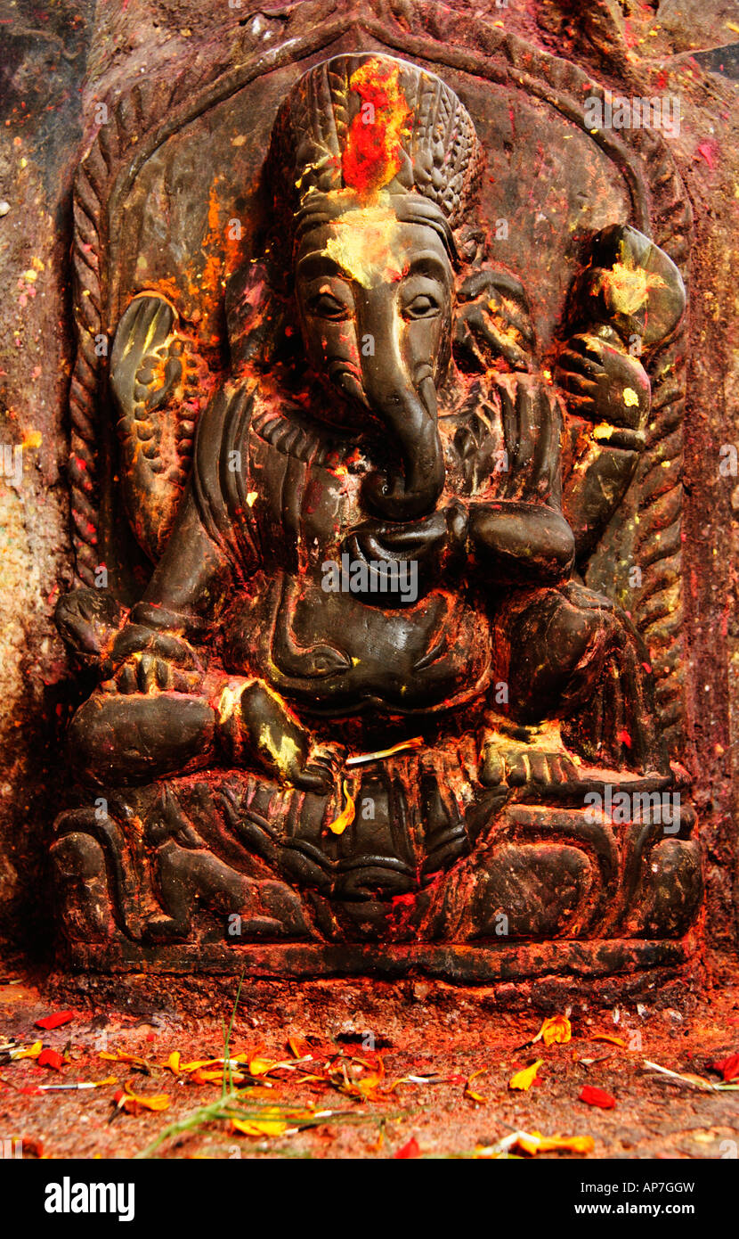 statue of Ganesh Bhagawan, God of good luck, fortune and travel Stock ...