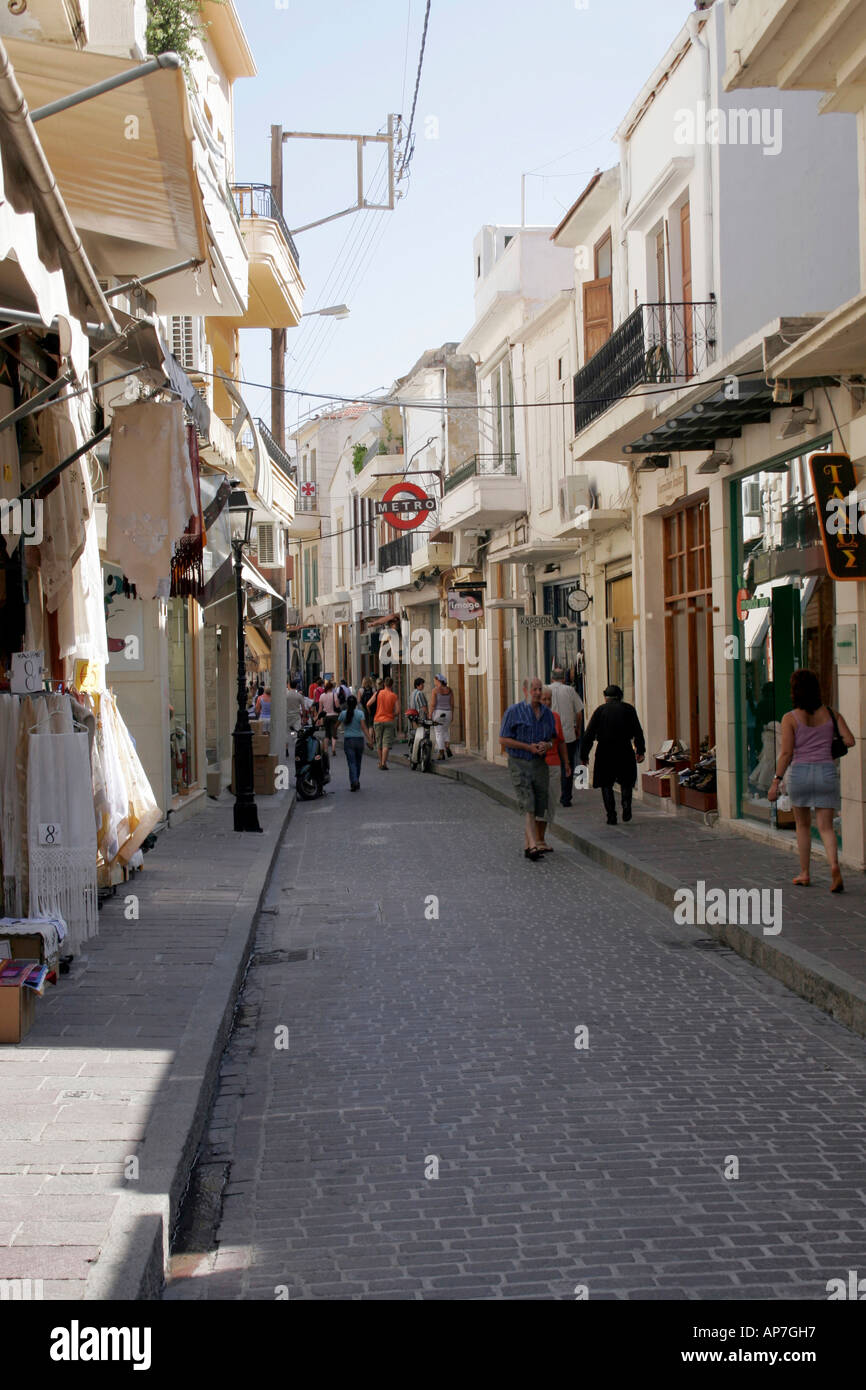 Crete rethimno shopping hi-res stock photography and images - Alamy