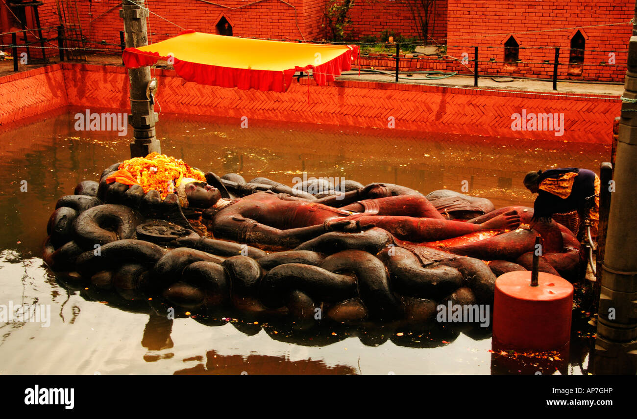 Sleeping vishnu hi-res stock photography and images - Alamy