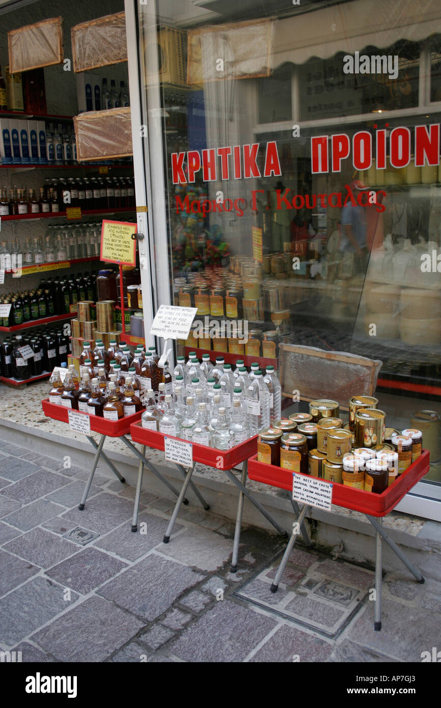A TRADITIONAL SHOP WITHIN THE OLD TOWN OF RETHYMNON. CRETE. GREEK ...