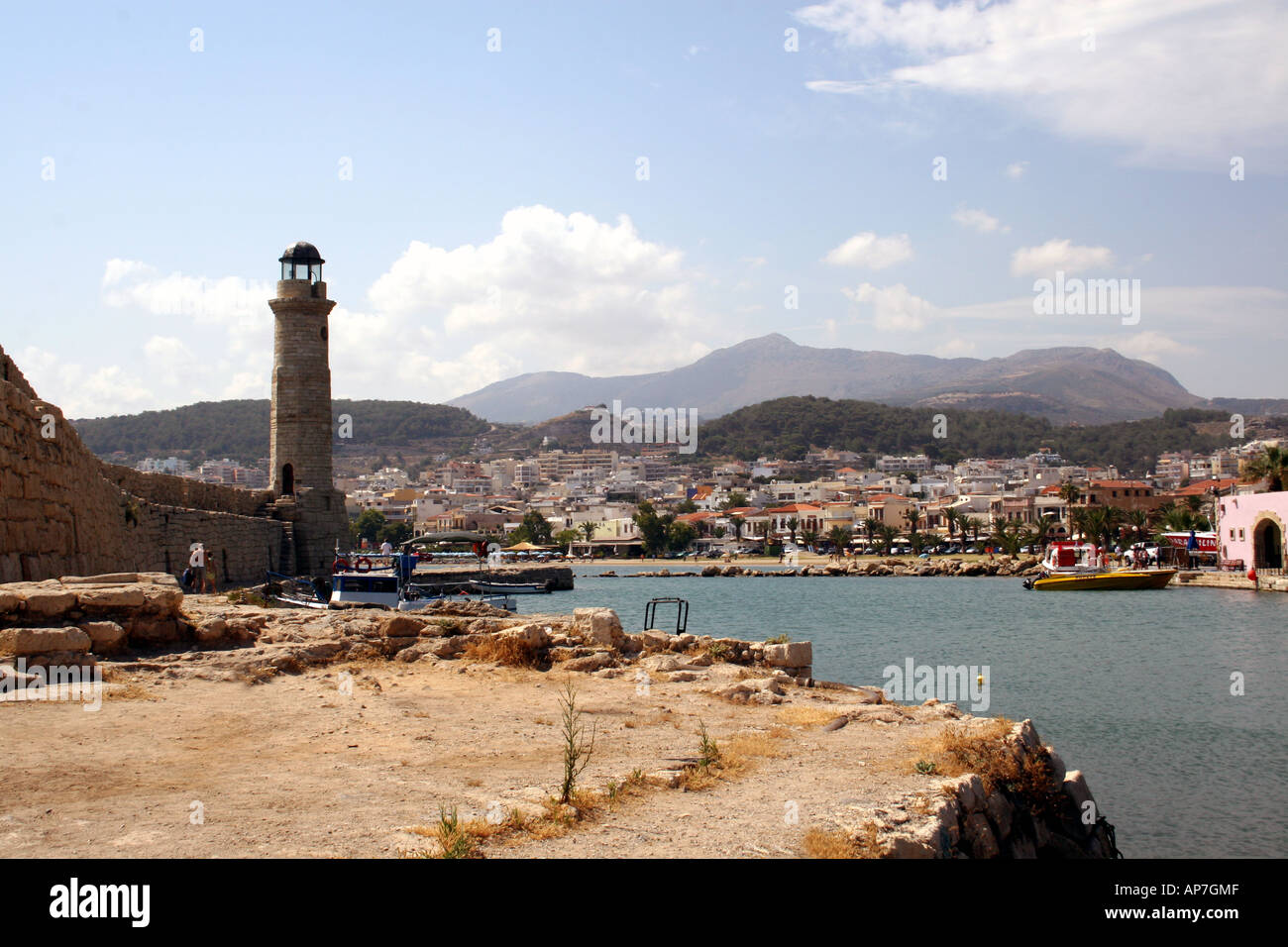 RETHYMNON HARBOUR CRETE Stock Photo - Alamy