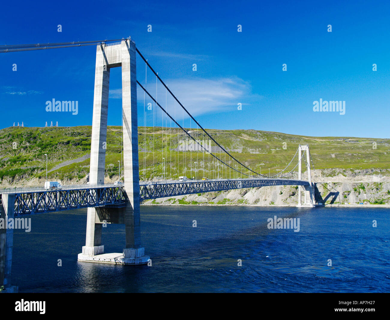 Bridge at kvalsund hi-res stock photography and images - Alamy