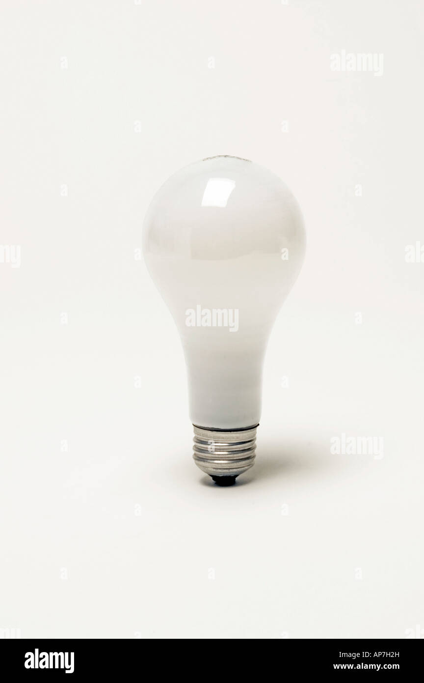 light bulb lightbulb on white Stock Photo - Alamy