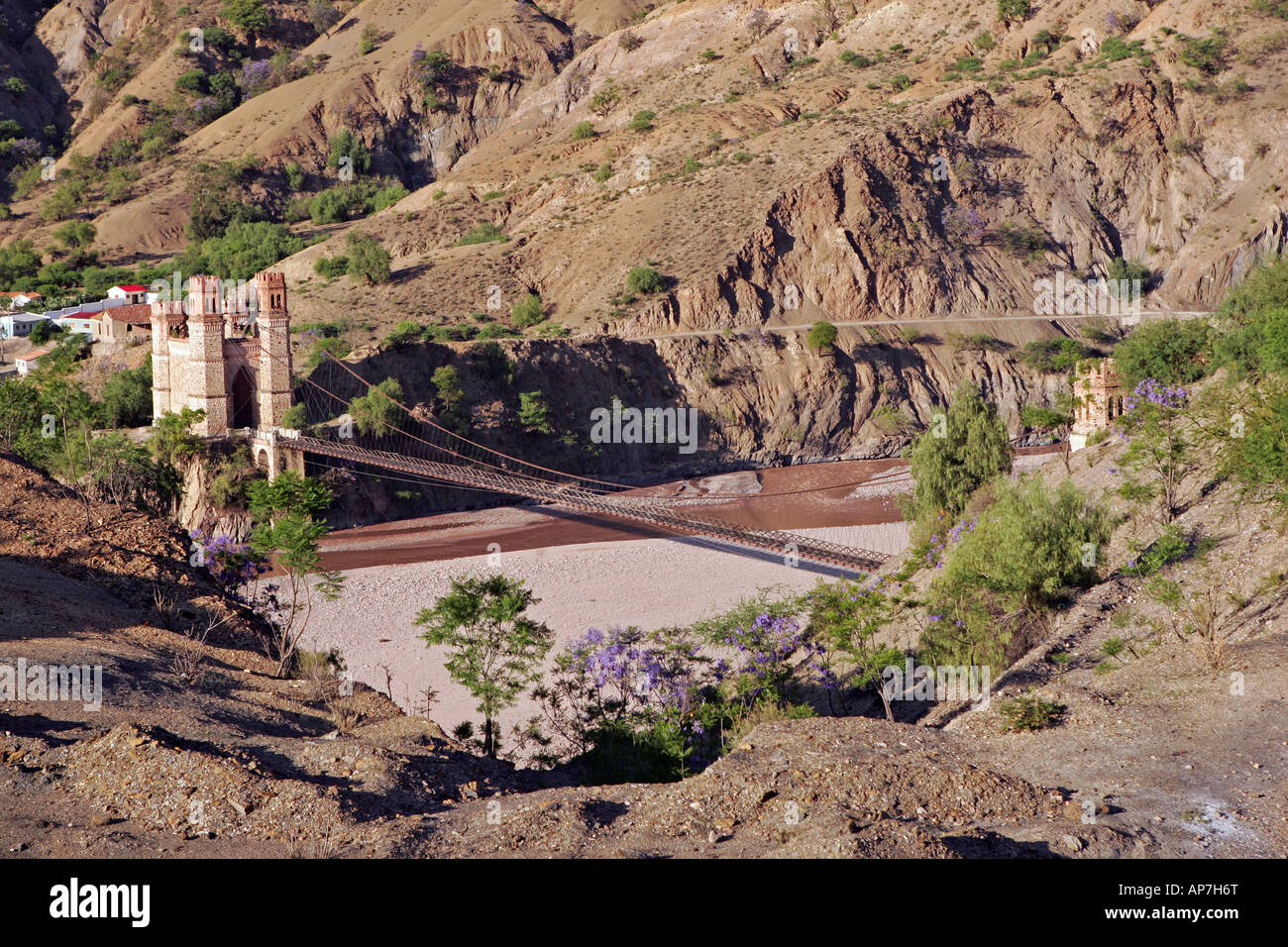Sucre bridge, colonial Bridge built over the Pilcomayo River in1826 ...