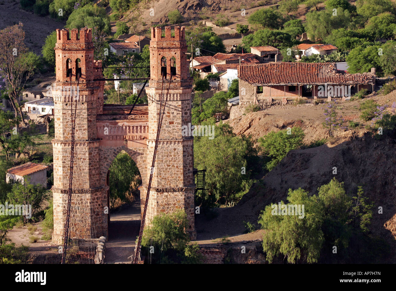 Sucre bridge, colonial Bridge built over the Pilcomayo River in1826 ...