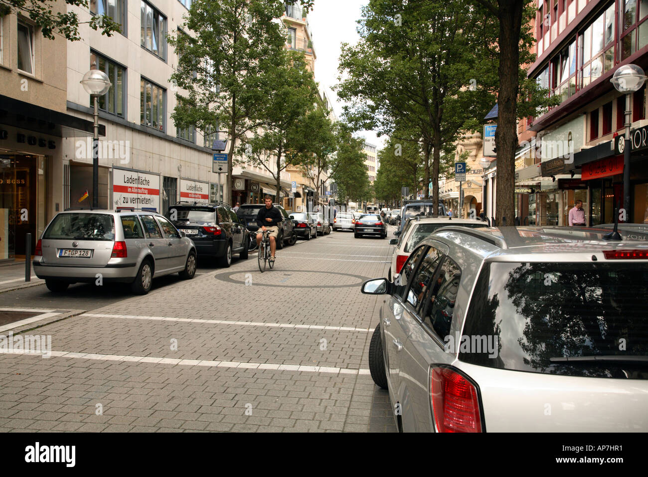 Shops shopping street goethestrasse frankfurt hi-res stock photography ...