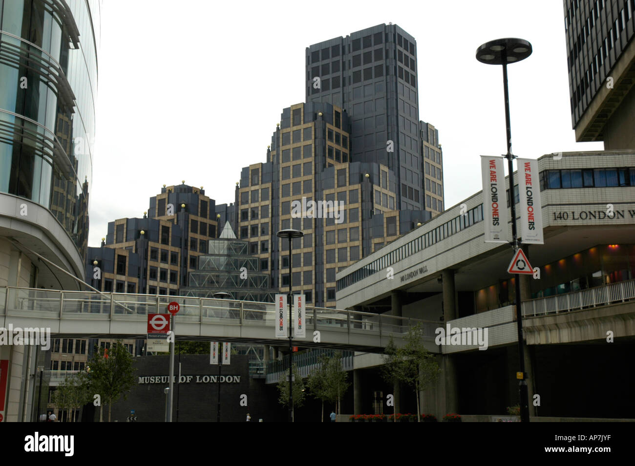 Office buildings in London Wall City of London Stock Photo - Alamy