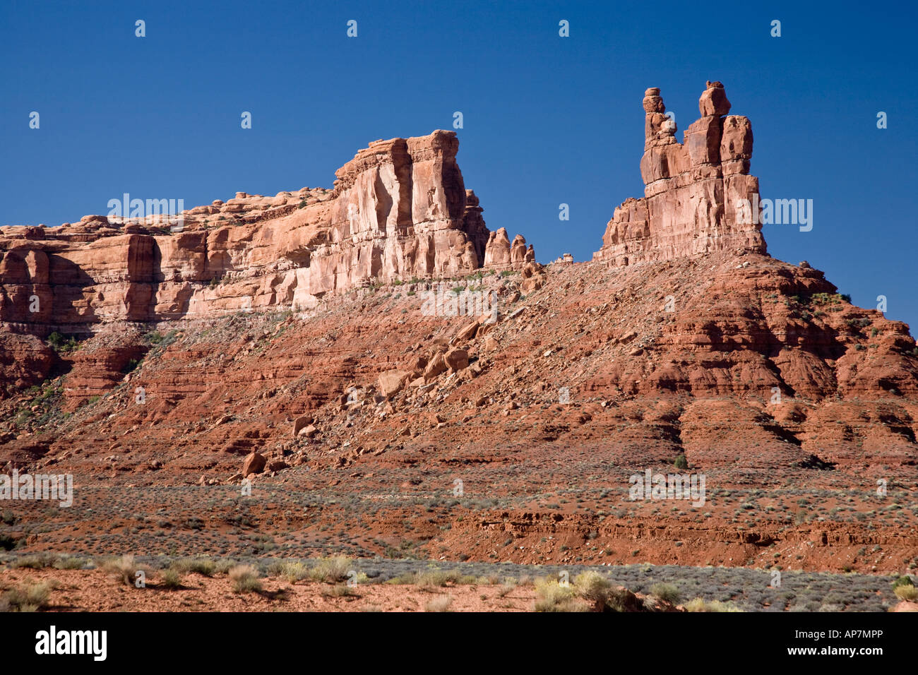 Pinnacles in Valley of the gods in Utah, USA Stock Photo - Alamy