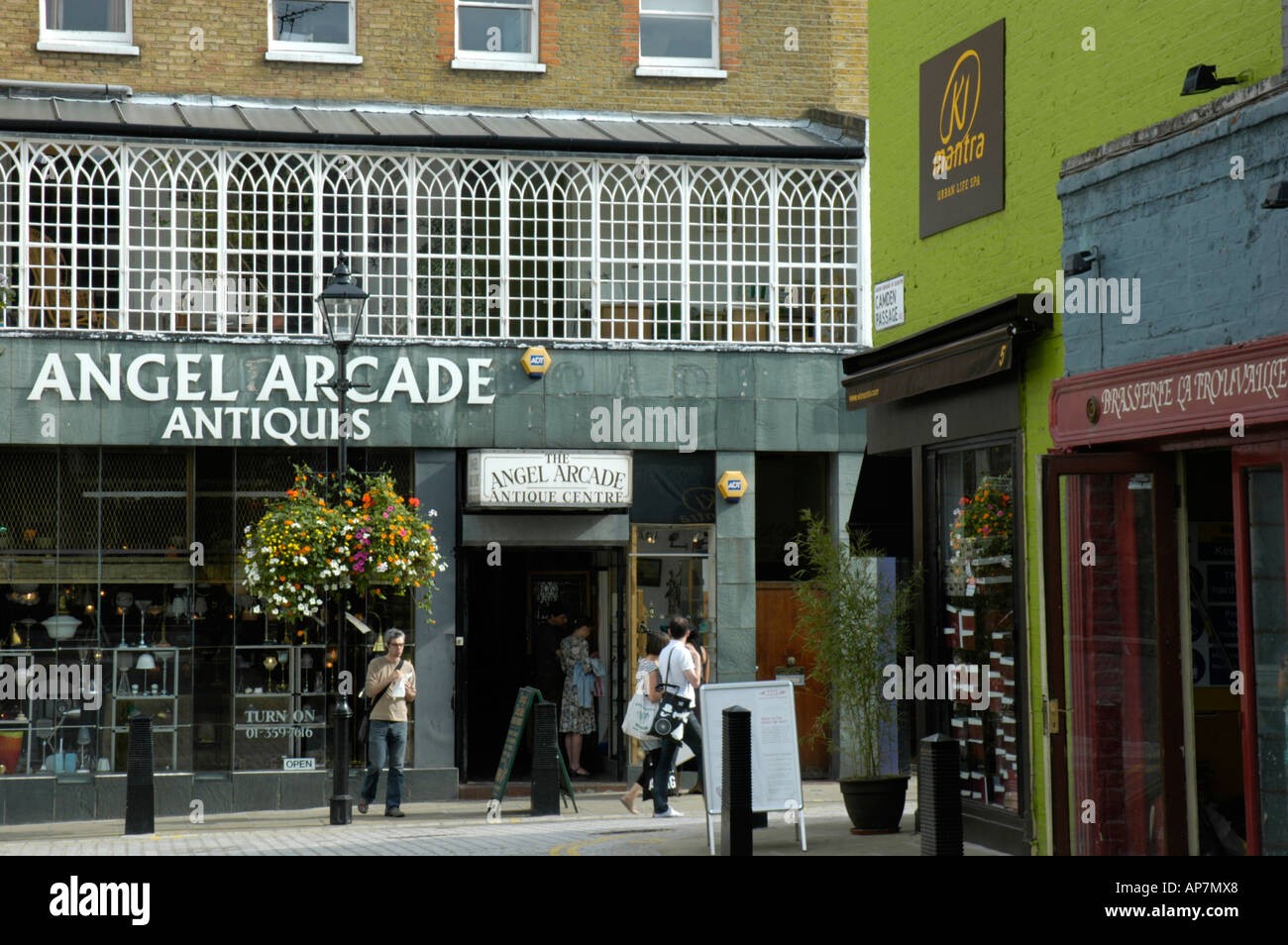 Camden Passage antiques market in Islington London England Stock Photo ...