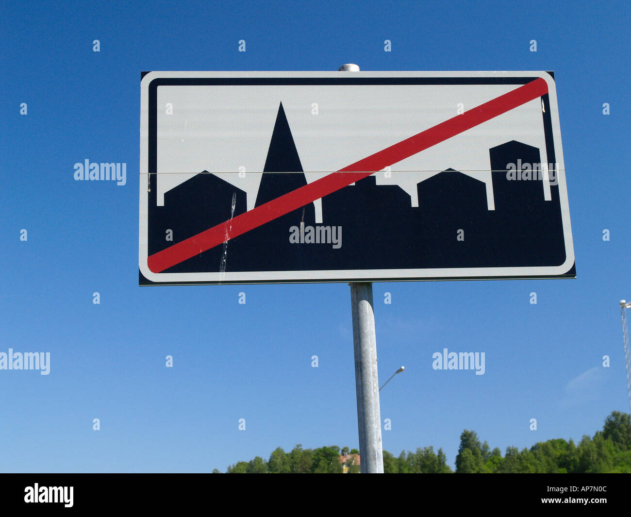 swedish city limits sign Stock Photo - Alamy