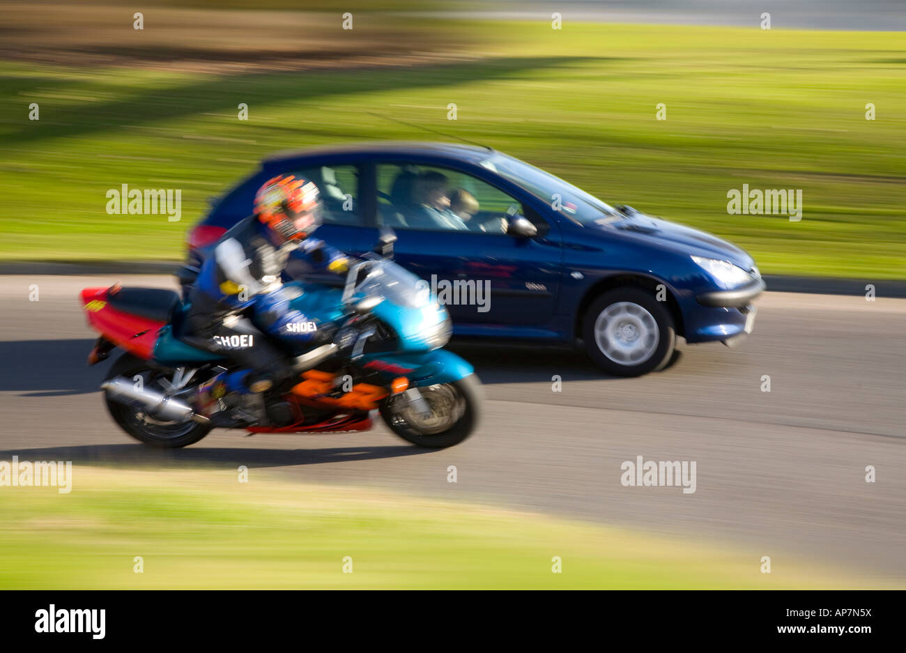 Motorcycle roundabout hi-res stock photography and images - Alamy