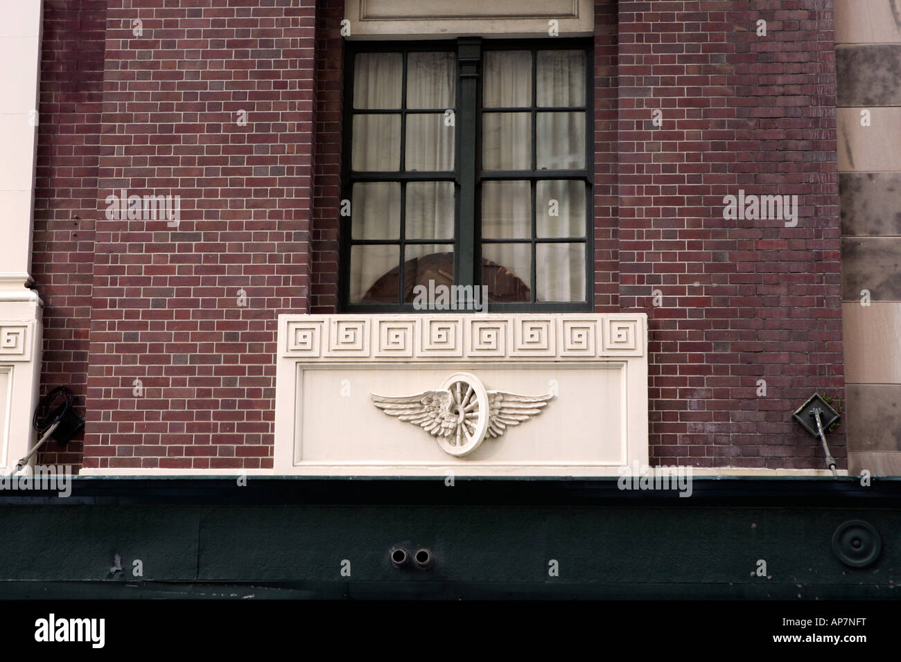 Wings and Cartwheel motif, downtown, Brisbane, Queensland, Australia ...