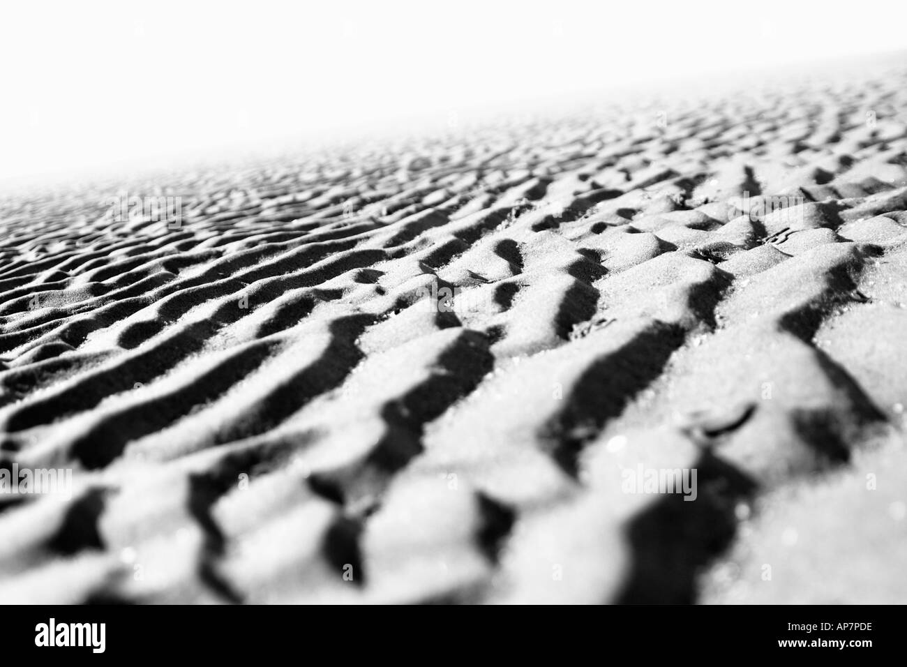Ripples in sand on beach Stock Photo - Alamy