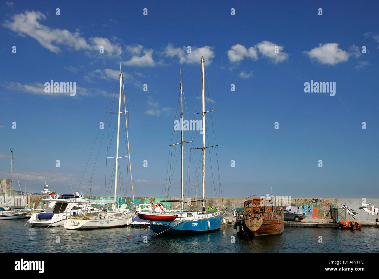 Varna dock lighthouse port harbor bay pier beach ship cargo yacht boat ...
