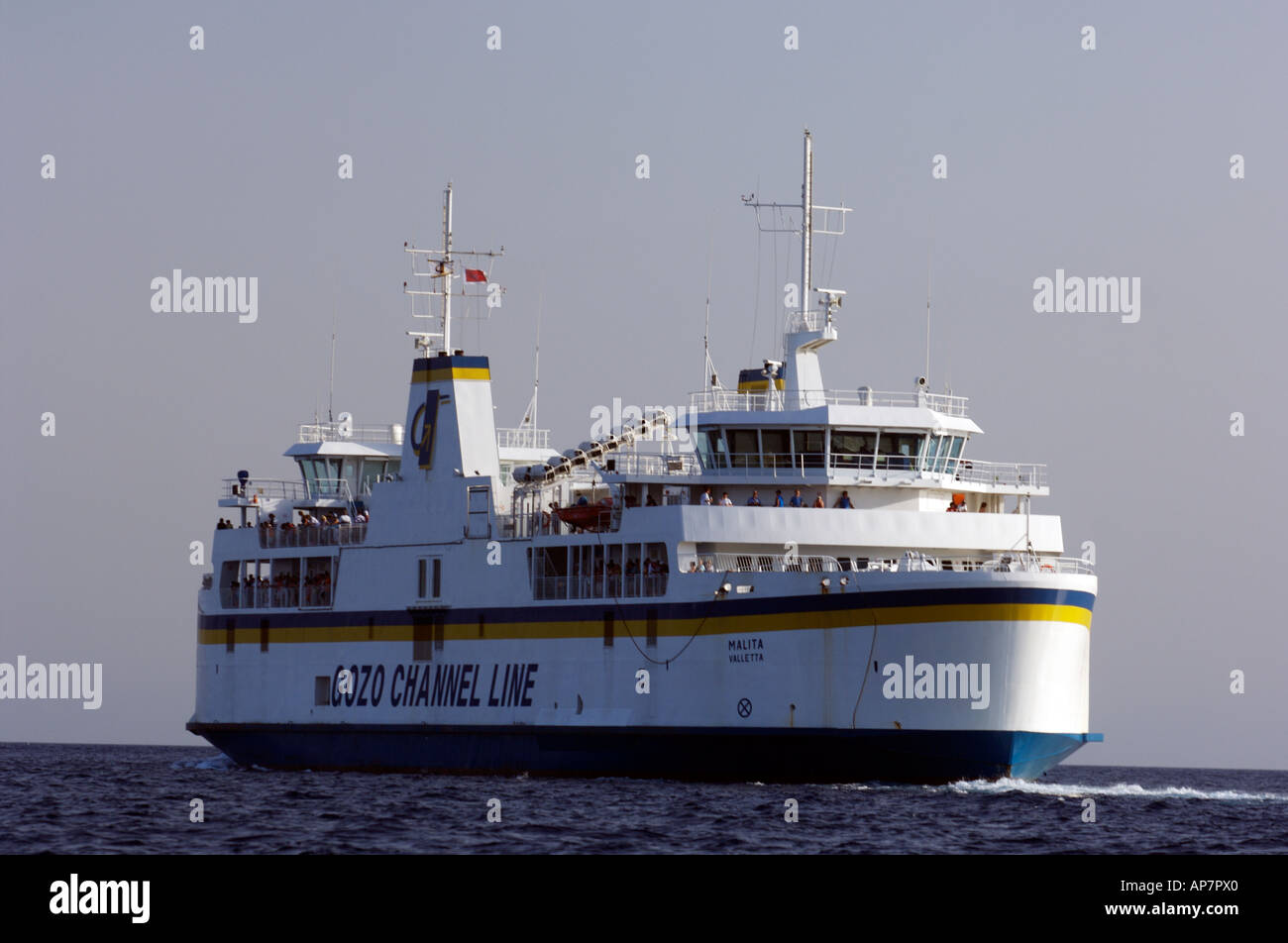 Gozo Channel Line passenger and vehicle ship xwieni bay, Gozo, Malta ...