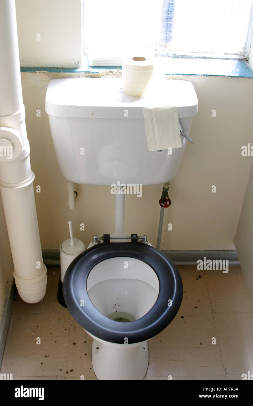 Factory toilet cubicle Stock Photo - Alamy