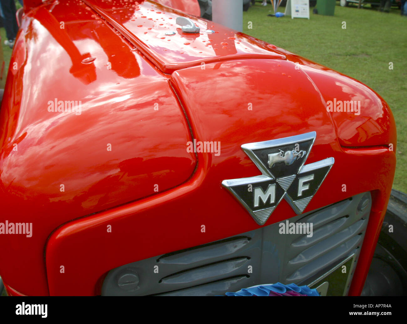 Close up view of vintage tractor grille Stock Photo - Alamy