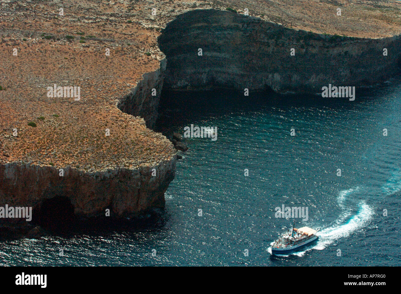 Aerial view of Gozo, malta Stock Photo - Alamy