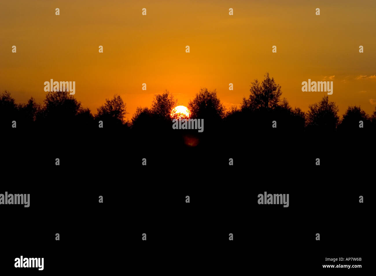 Sunset. The end of the day. The end of a cycle, of a chapter Stock ...